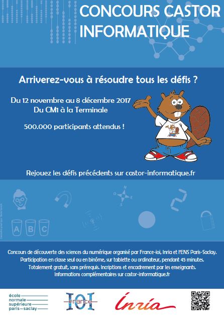 Concours Castor Informatique – Collège Laurent Mourguet